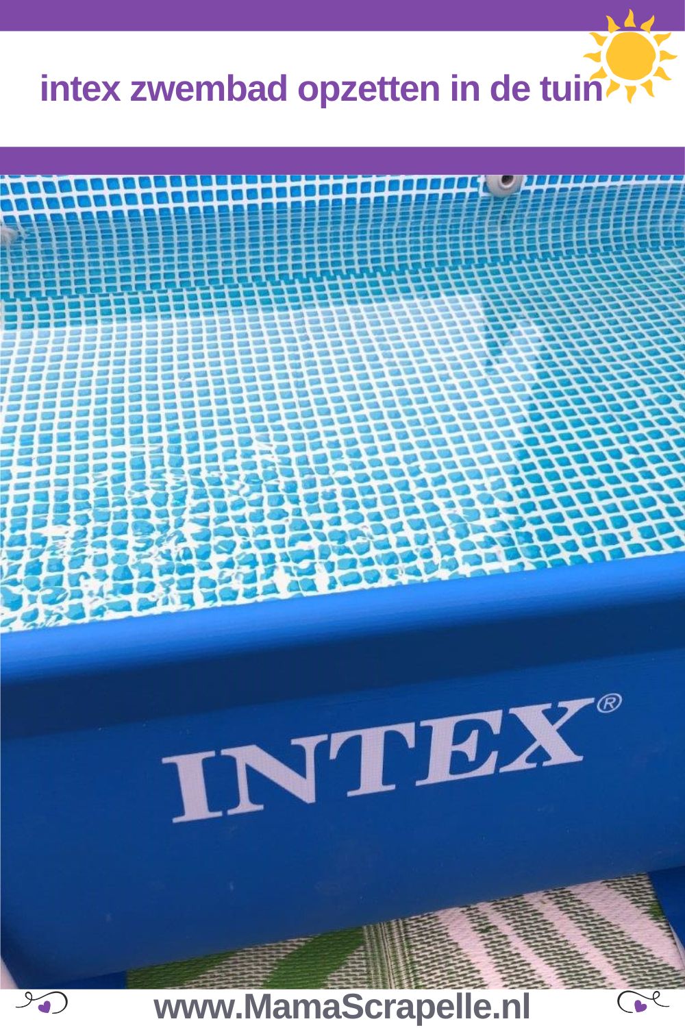 Opzetzwembad - een verkoelende plons in de tuin met Intex - MamaScrapelle