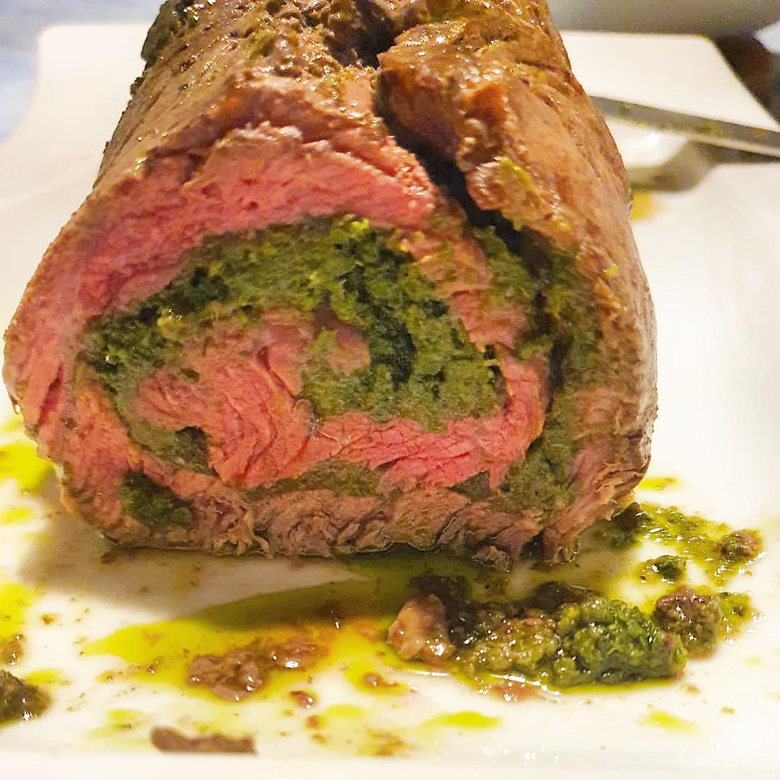 rollade met kerst - een retro kerstmenu vleesgerecht kerstdiner