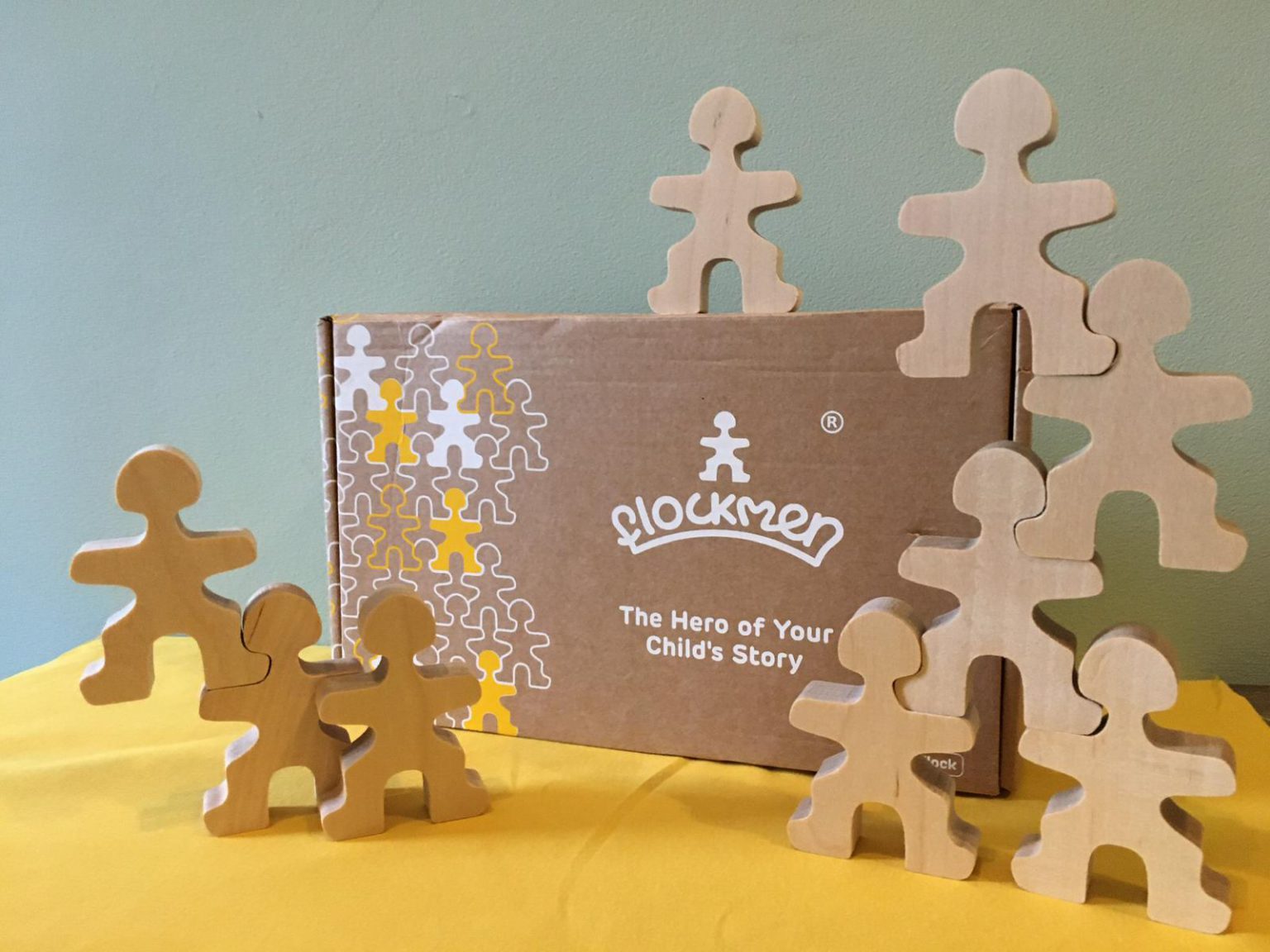 Flockmen - een uitdagend spel houten poppetjes - MamaScrapelle