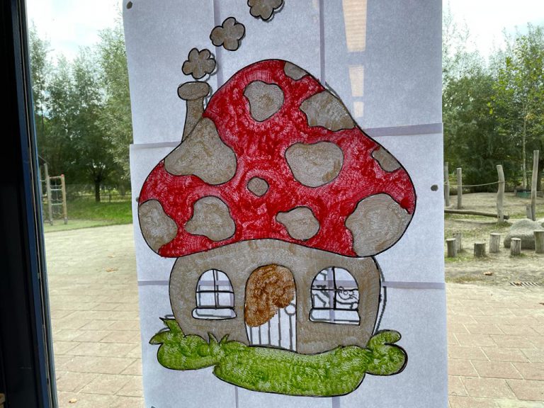 Raam verf - een raamschildering maken herfst of lente - MamaScrapelle