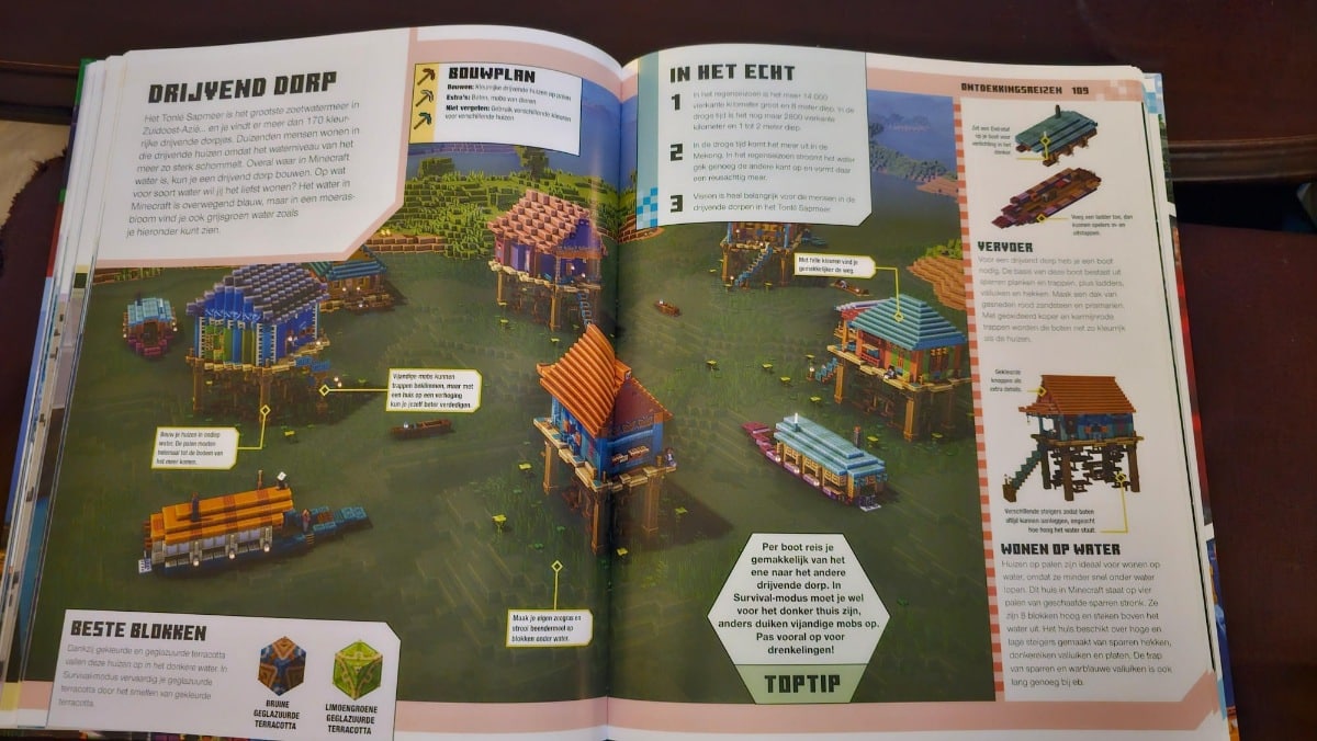 Groot Minecraft ideeën boek - een boek bomvol inspiratie - MamaScrapelle