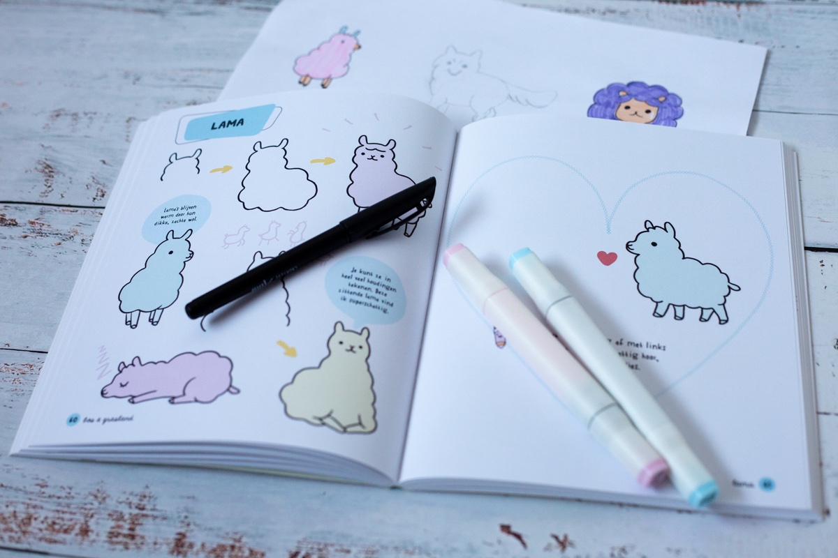Kawaii: leuke dieren tekenen - Angela Nguyen - MamaScrapelle