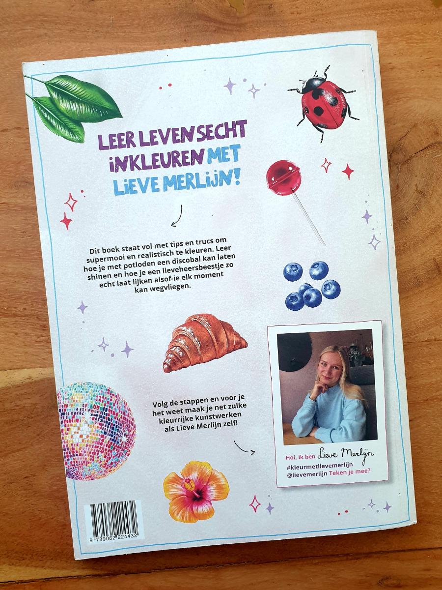 Kleur met Lieve Merlijn, een oefenboek vol handige tips - MamaScrapelle