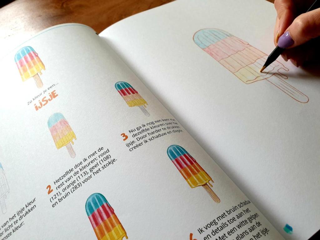 Kleur met Lieve Merlijn, een oefenboek vol handige tips - MamaScrapelle