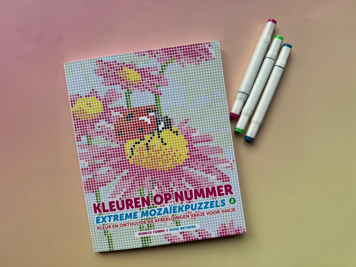 Kleuren op nummer extreme mozaïekpuzzels 2