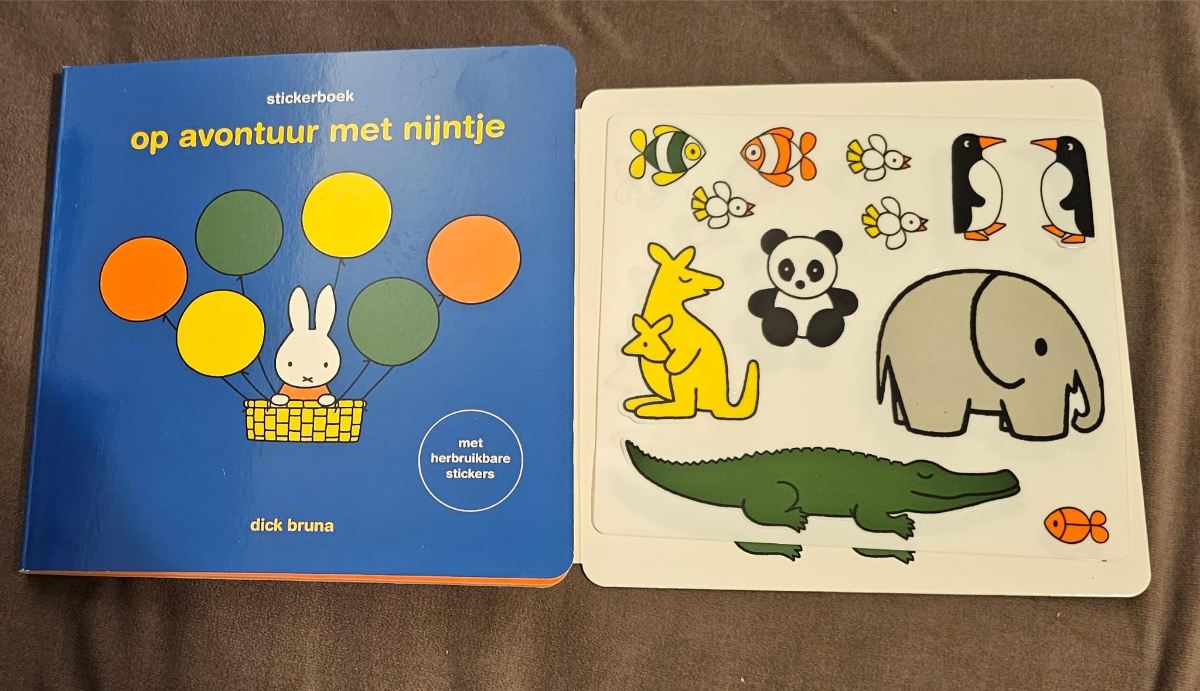 Op avontuur met nijntje een boek met herbruikbare stickers - MamaScrapelle